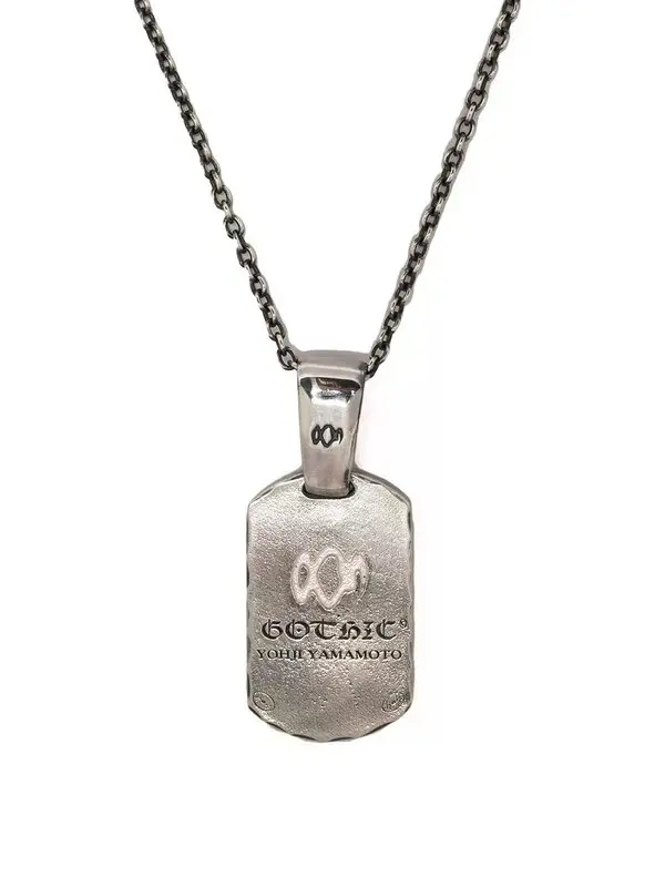 Yohji Yamamoto Sterling Gothic Pendant Necklace - Silver