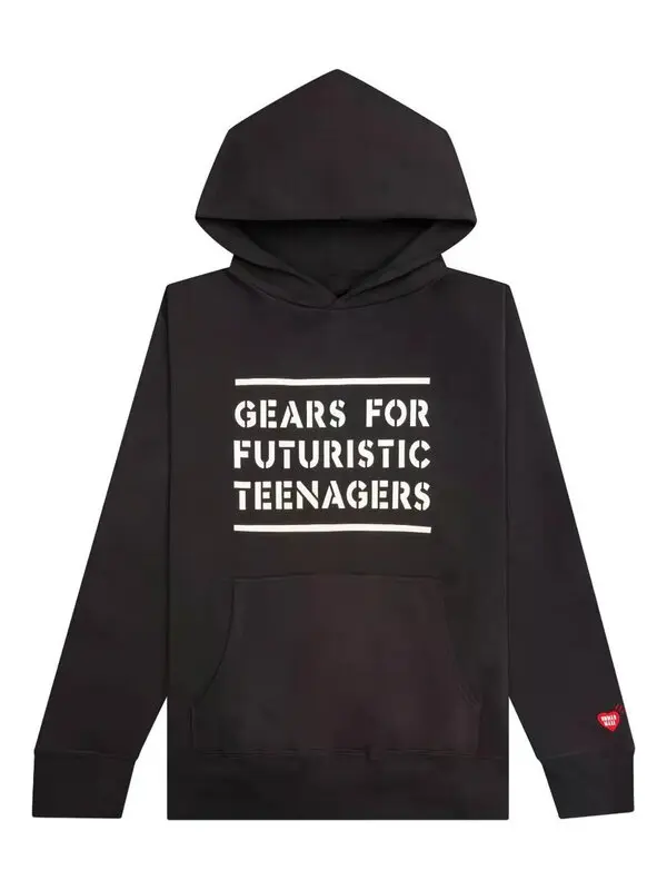 HUMAN MADE Cotton Hoodie With Rear Logo Print
