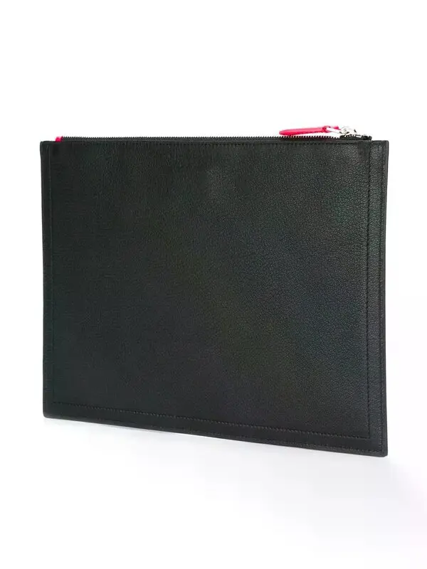 Givenchy Antigona Clutch In Goatskin Leather - Black