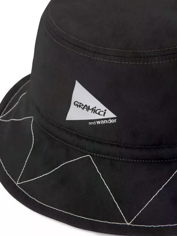 Gramicci X And Wander Stitch-detail Bucket Hat