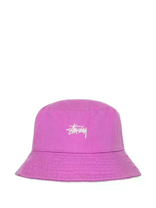 StÜssy Embroidered Logo Bucket Hat - Pink