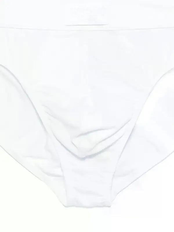 Moschino Logo-patch Briefs - White