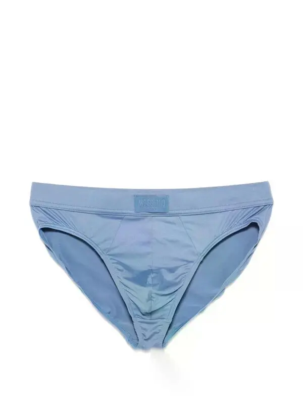 Moschino Logo-patch Briefs - Blue