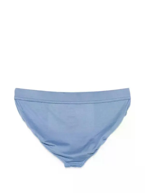 Moschino Logo-patch Briefs - Blue