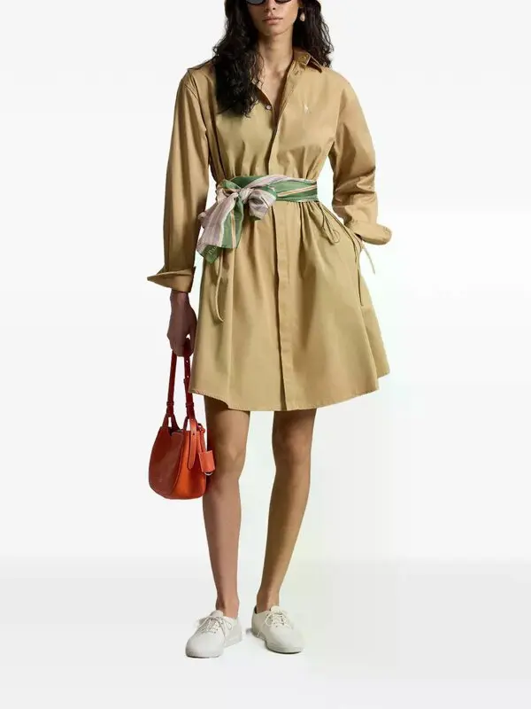 Polo Ralph Lauren Cotton Drawstring Shirt Dress