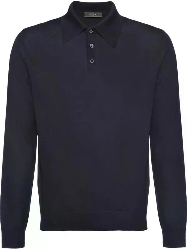 Prada Worsted Wool Polo Shirt