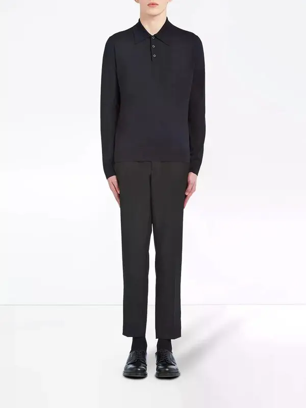 Prada Worsted Wool Polo Shirt