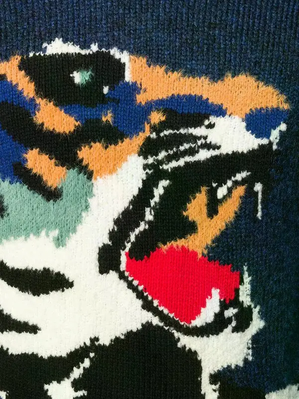 Kenzo Tiger Intarsia Wool-mohair Blend Jumper