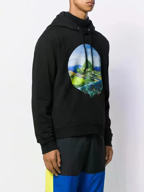 Kenzo Painted Landscape Hoodie - Black