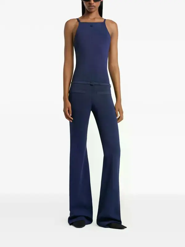 COURREGES Backless Jumpsuit With Flared Leg