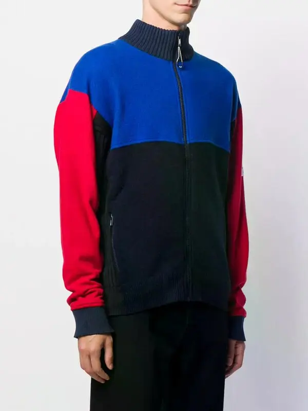 Kenzo Color Block Knit Zip-up Jacket
