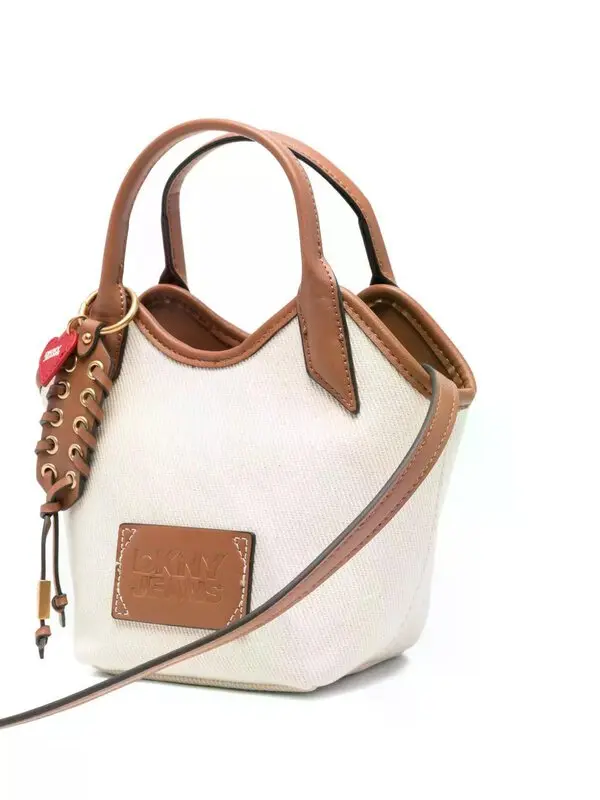 Dkny Debossed Logo Patch Tote Bag