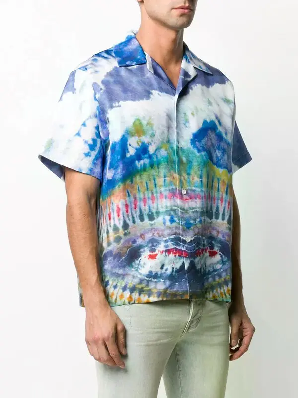 Amiri Tie-dye Silk Shirt