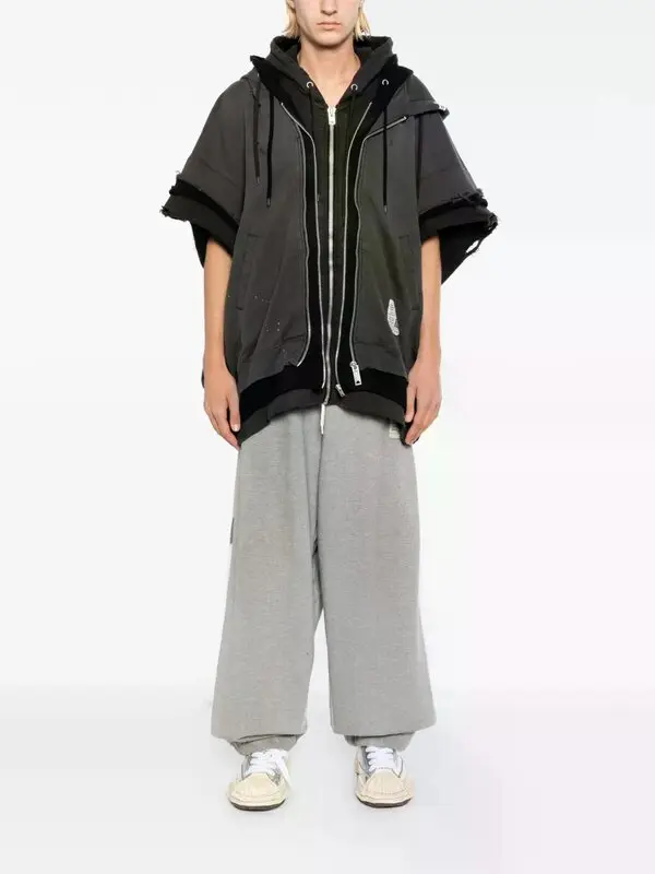 Mihara Yasuhiro Layered-hem Track Pants