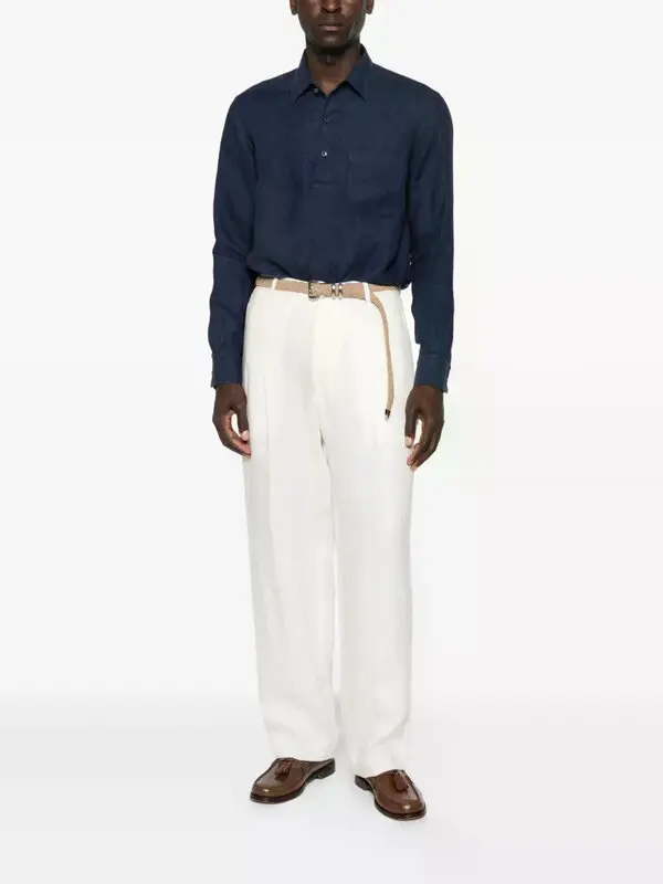 BE ABLE Belt-loops Trousers With Rear Buttoned Pockets