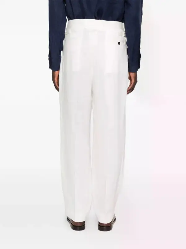 BE ABLE Belt-loops Trousers With Rear Buttoned Pockets