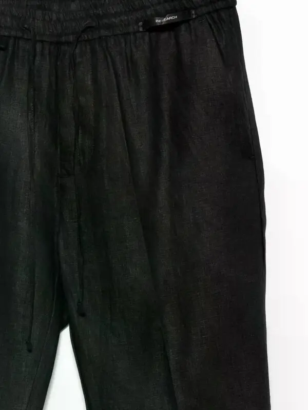 MICHAEL COAL Coulisse Drawstring Elasticated-waist Trousers - Black