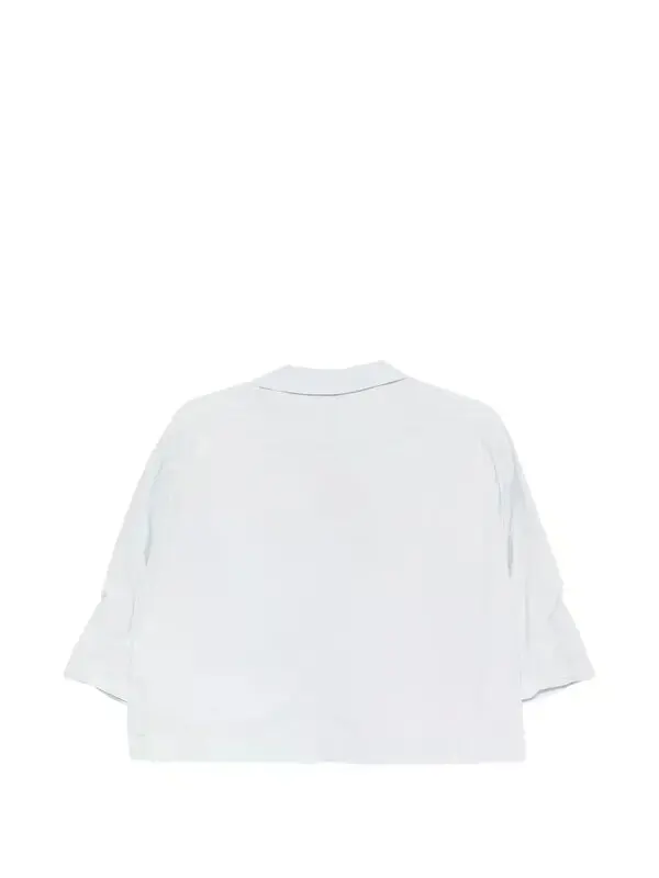 JAMES PERSE Cropped Shirt With Patch Pockets