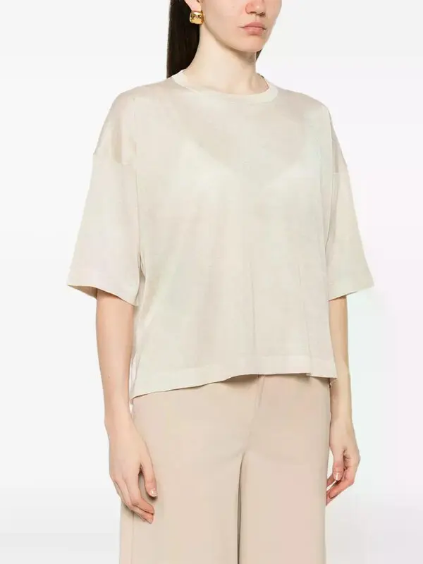 PANICALE Crewneck T-shirt With Short Sleeves