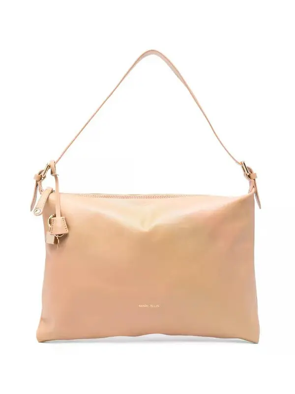 MARC ELLIS Nevada Shoulder Bag With Padlock Detail - Neutrals