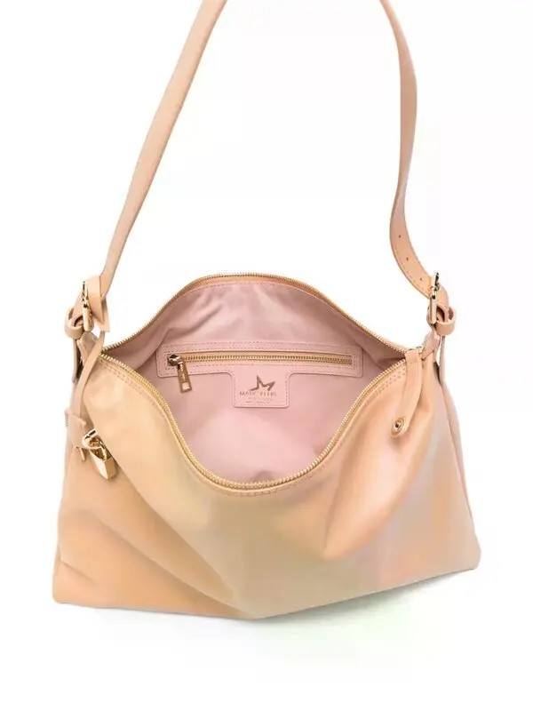 MARC ELLIS Nevada Shoulder Bag With Padlock Detail - Neutrals