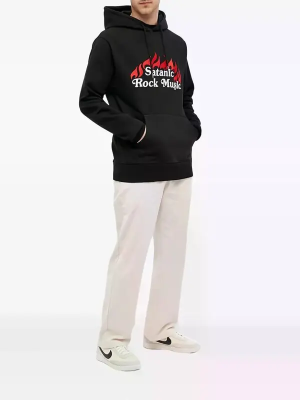 ASSID Embroidered Hoodie With Graphic Print