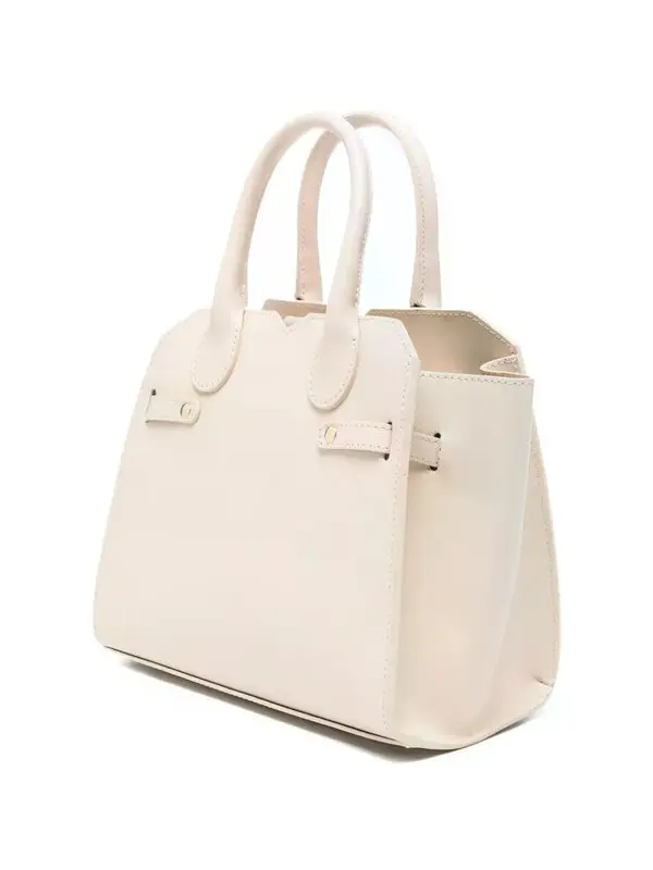 MARC ELLIS Antilia S Twist-lock Tote Bag - Neutrals