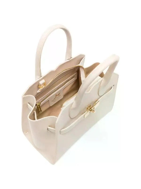 MARC ELLIS Antilia S Twist-lock Tote Bag - Neutrals