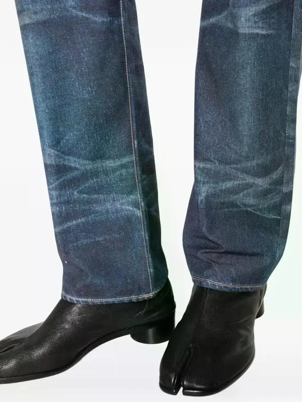 Junya Watanabe Whiskering Effect Trousers - Blue