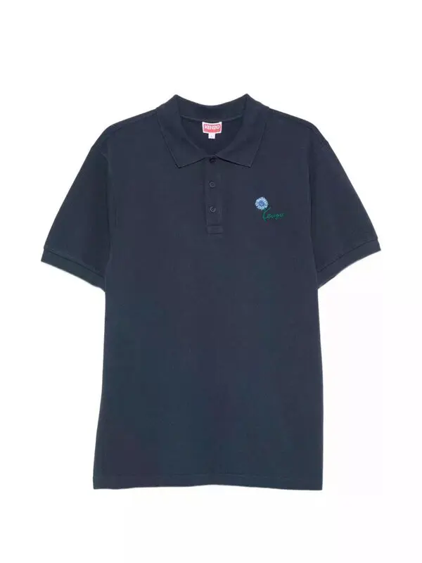 Kenzo Embroidered-logo Piqué Polo Shirt