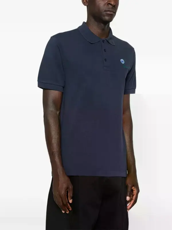 Kenzo Embroidered-logo Piqué Polo Shirt