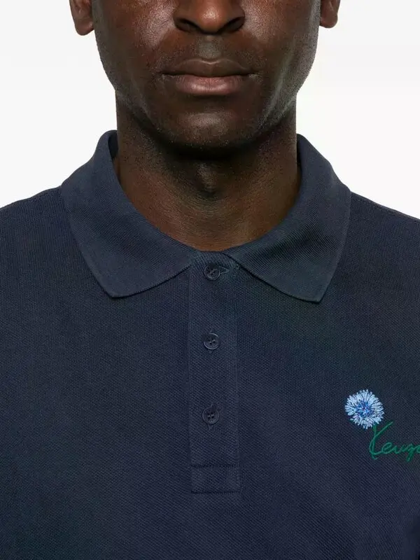 Kenzo Embroidered-logo Piqué Polo Shirt