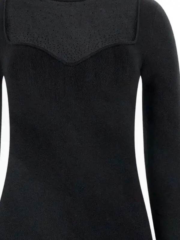 Guess Embellished Mini Dress With Turtleneck