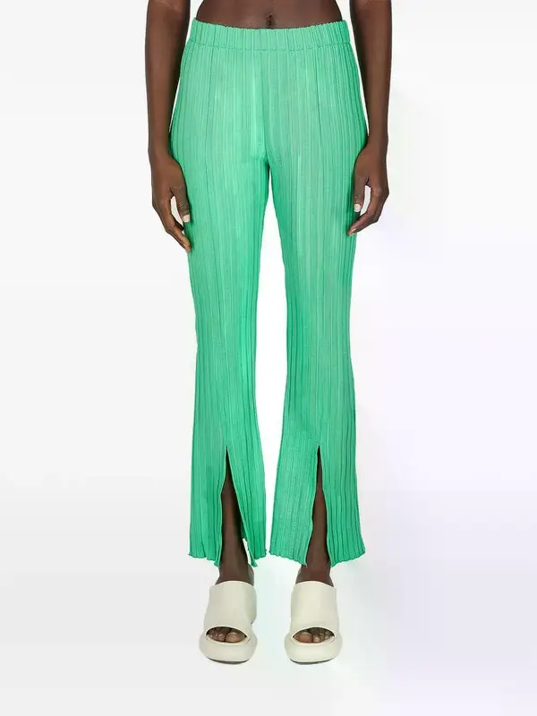 SIMONMILLER Pleated High-waisted Trousers With Front Slits
