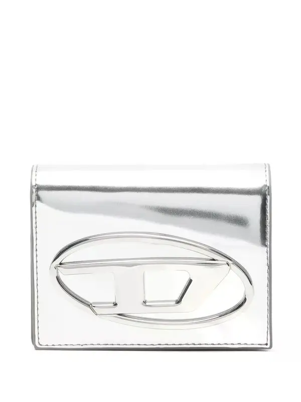 DIESEL® 1dr Logo Wallet - Silver