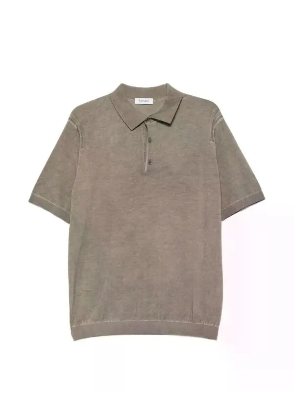 KANGRA Faded-effect Polo Shirt