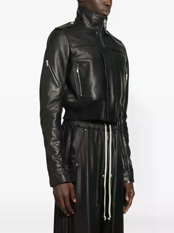 Rick Owens Temple Rev Leather Jacket