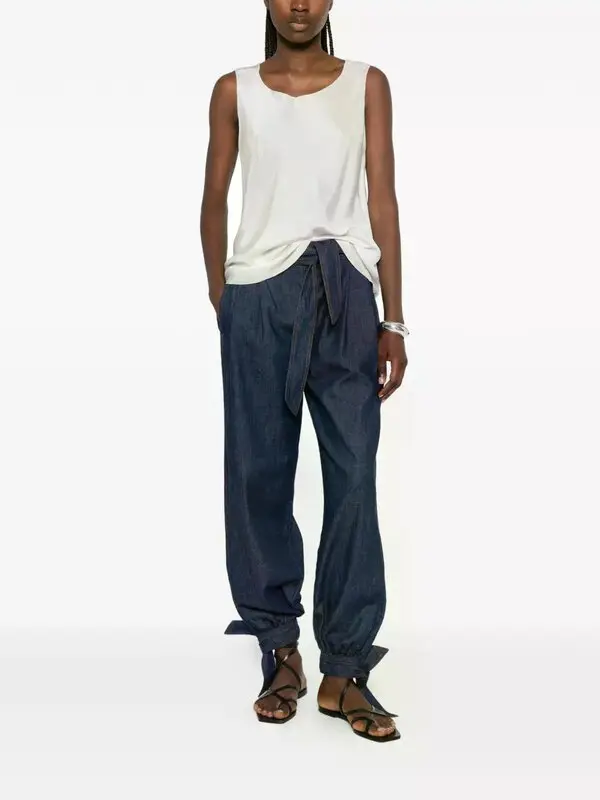 SUSANNE BOMMER Sleeveless Satin Top