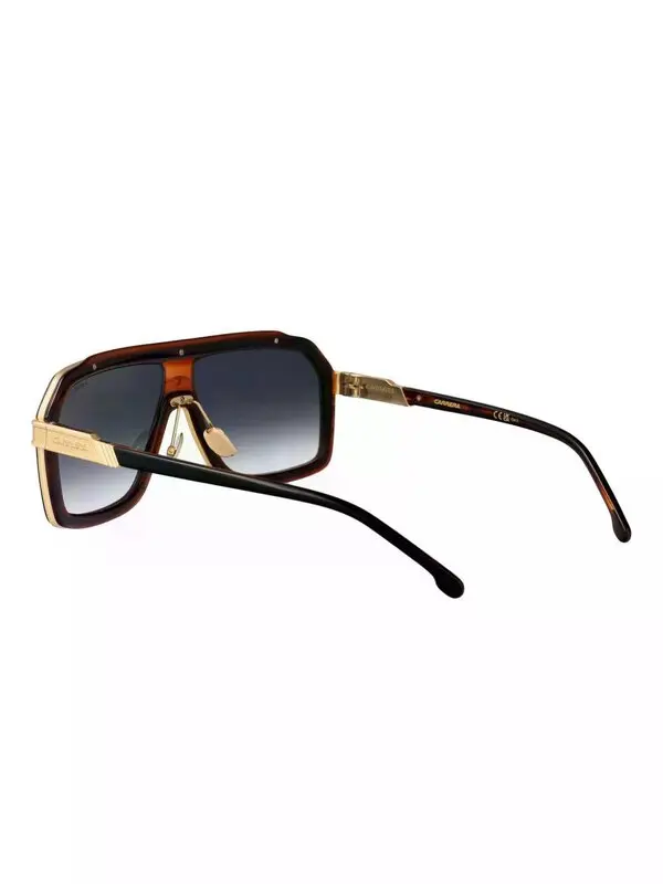 Carrera Eyewear Pilot-frame Sunglasses With Gold-tone Detailing