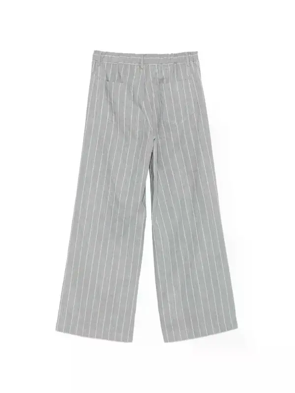 PANICALE Pinstripe Wide-leg Trousers