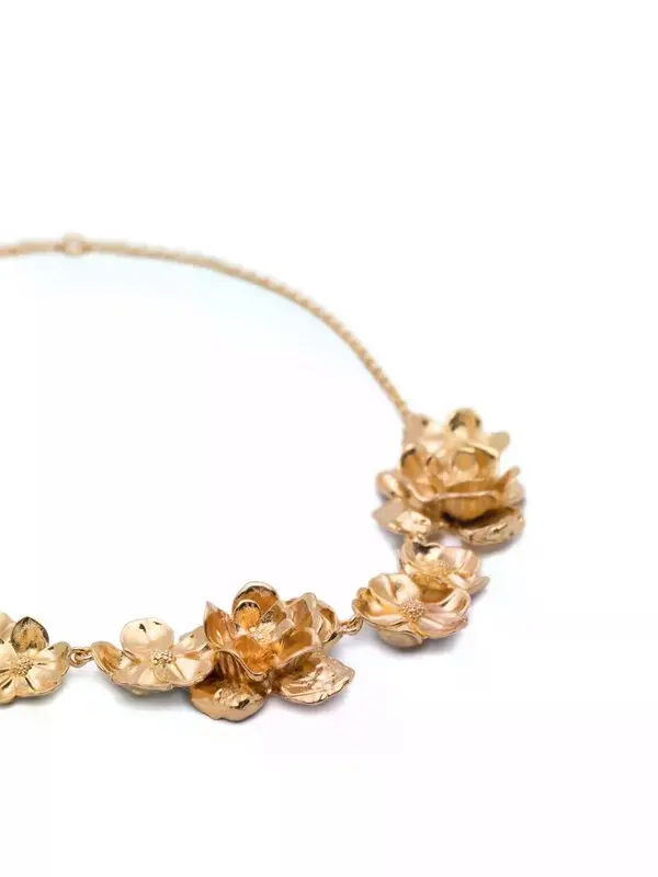 Chloé Tone Flower Motif Necklace