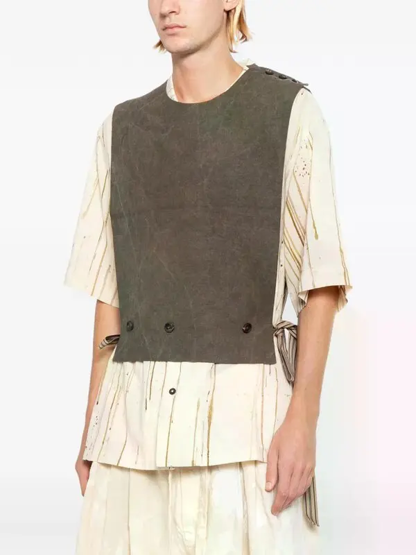ZIGGY CHEN Side-tie Vest Top