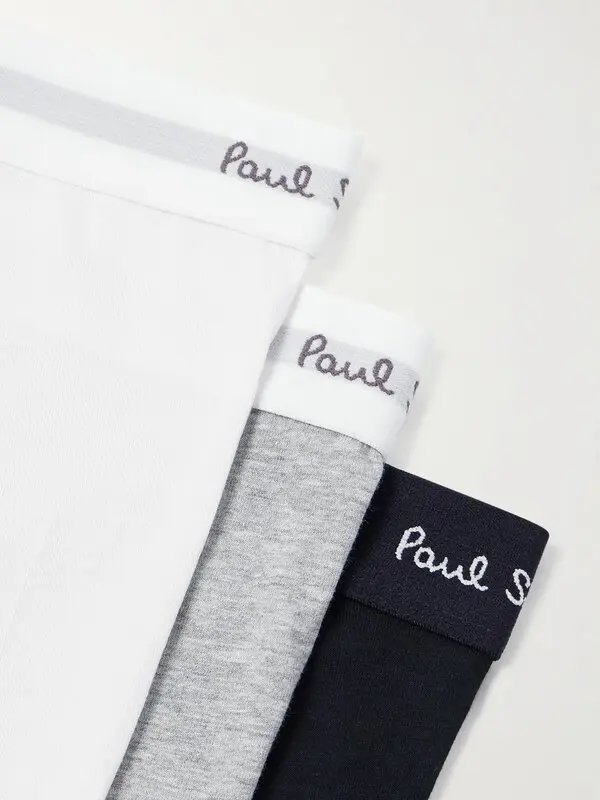 Paul Smith Three-pack Stretch Organic Cotton Jersey Boxer Briefs - Multi