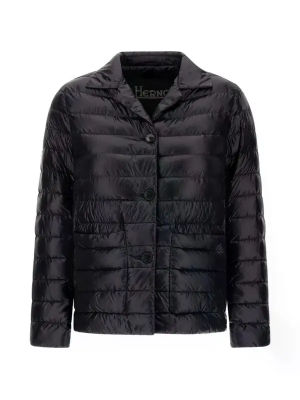 Herno Ultralight Quilted Blazer - Black