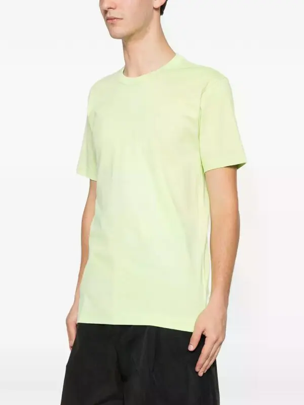 Comme Des Garçons Logo-print Crew-neck T-shirt - Green