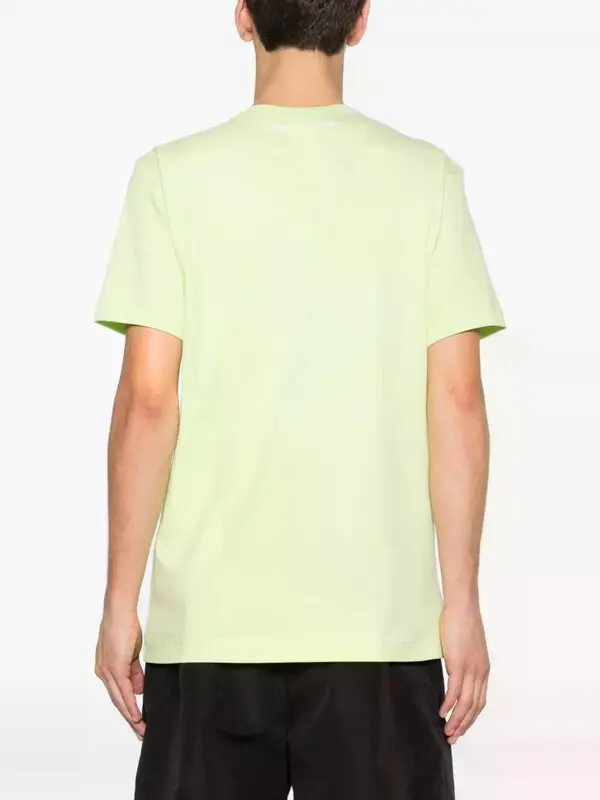 Comme Des Garçons Logo-print Crew-neck T-shirt - Green