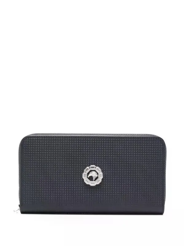 Stefano Ricci Logo-plaque Leather Wallet - Blue