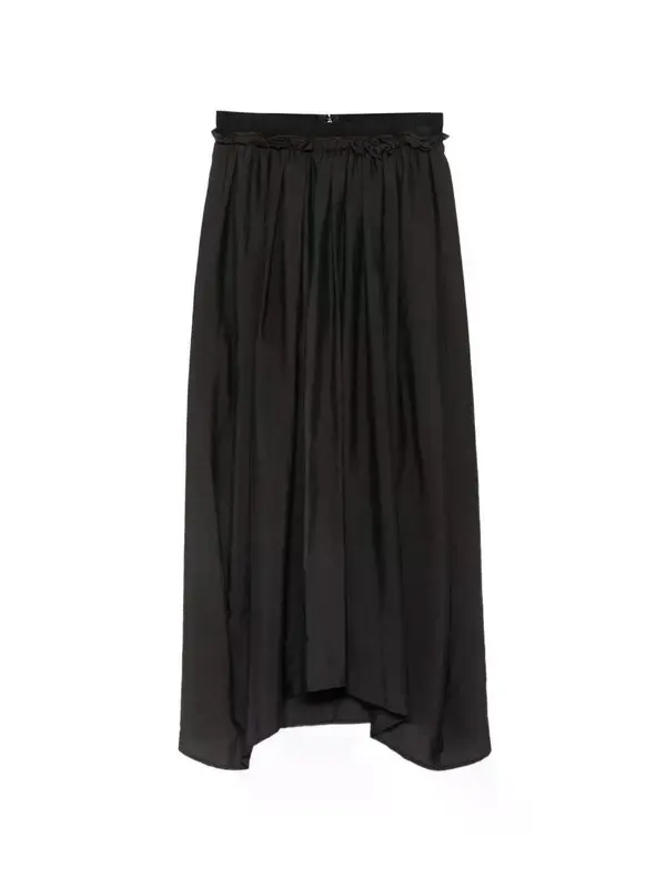 TELA Ruffled Asymmetric Skirt