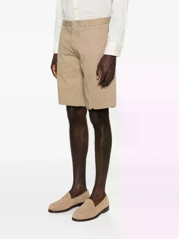 ENTRE AMIS Danubio Belt-loop Shorts - Neutrals