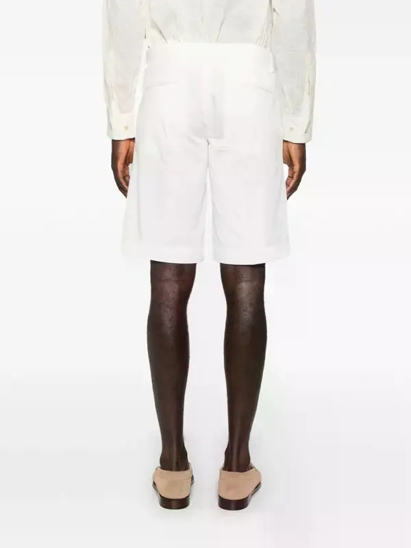 ENTRE AMIS Danubio Belt-loop Shorts - White